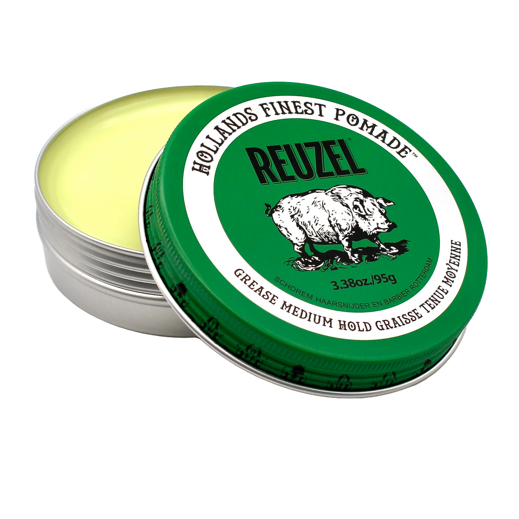 Green Pomade | Medium Hold Oil Based Pomade | Men's Hair Grease – Reuzel