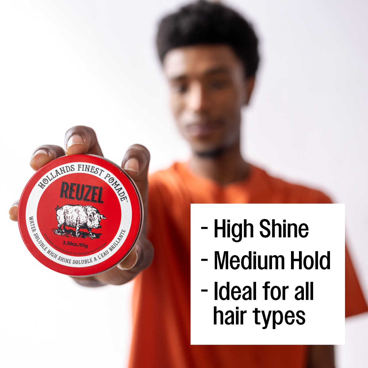 Red Pomade | Medium Hold High Shine Pomade – Reuzel