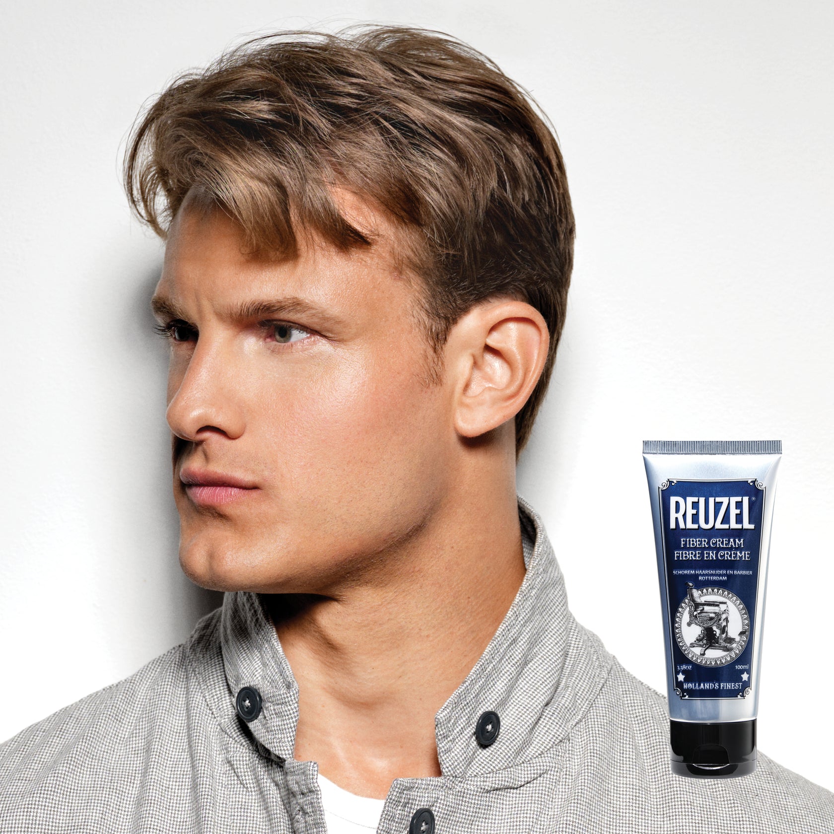 Fiber Cream | Medium Hold Low Shine Molding Cream – Reuzel