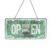 License Plate Open and Closed Store Sign | Reuzel